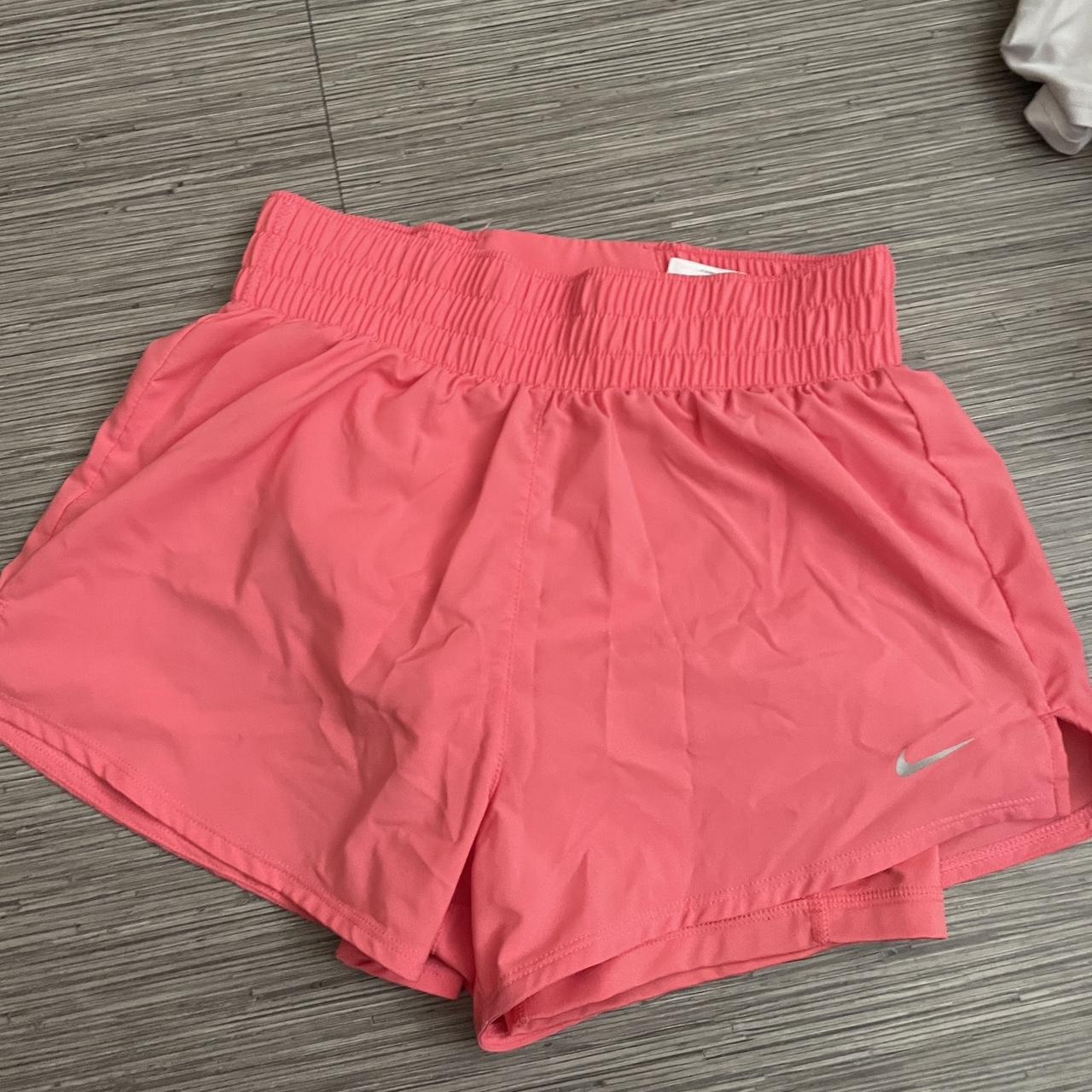 Pink Nike Shorts Only Worn Once They Have Spandex Depop