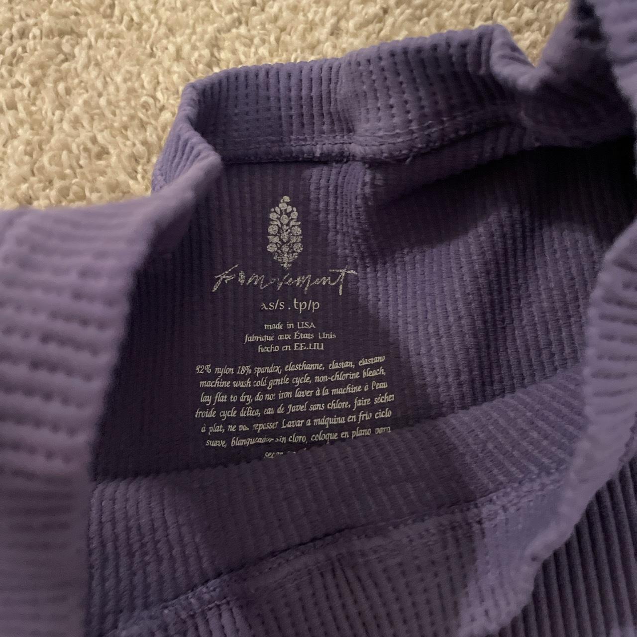 Purple muscle seamless tank from FP... - Depop