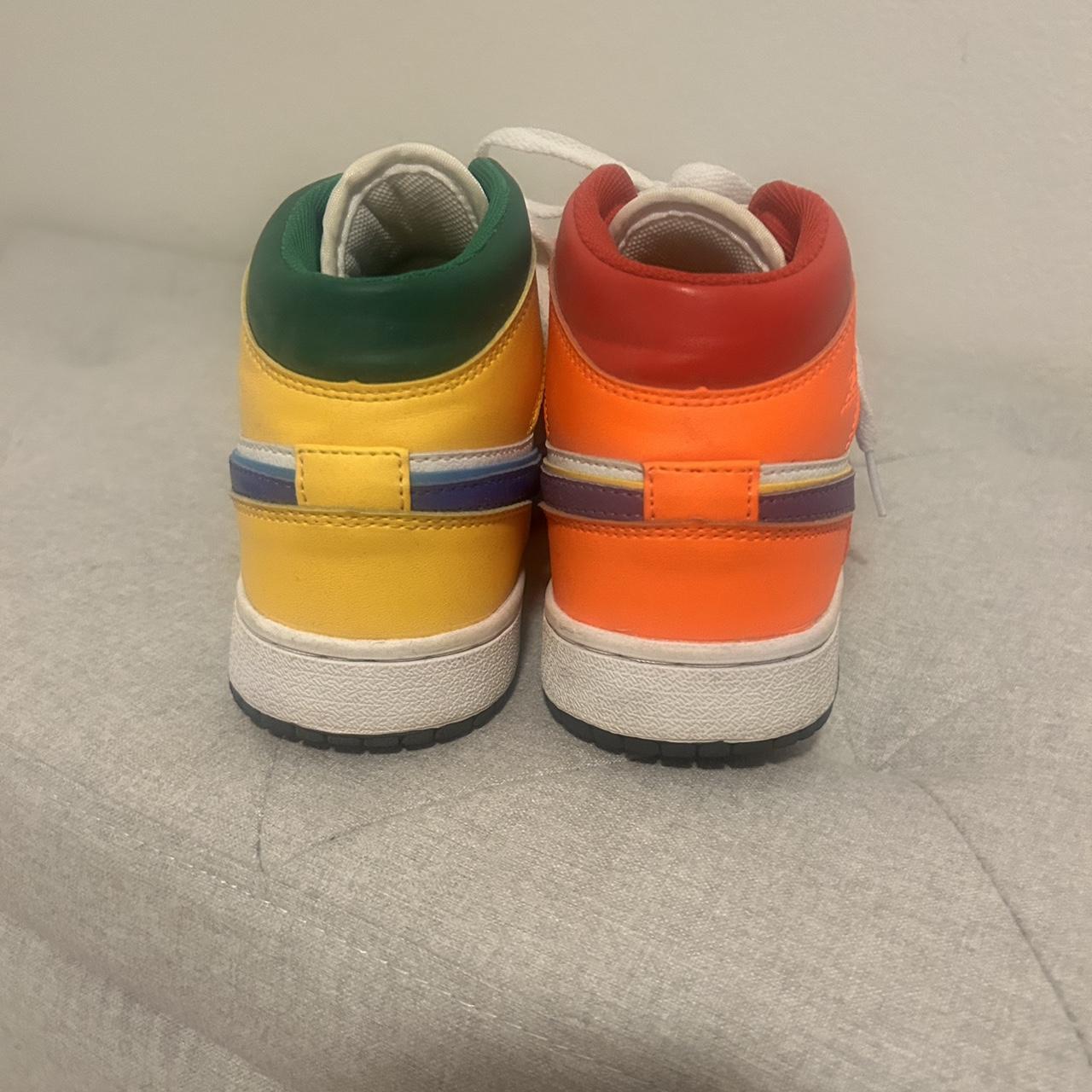 Multi colored air Jordan’s #airjordans - Depop