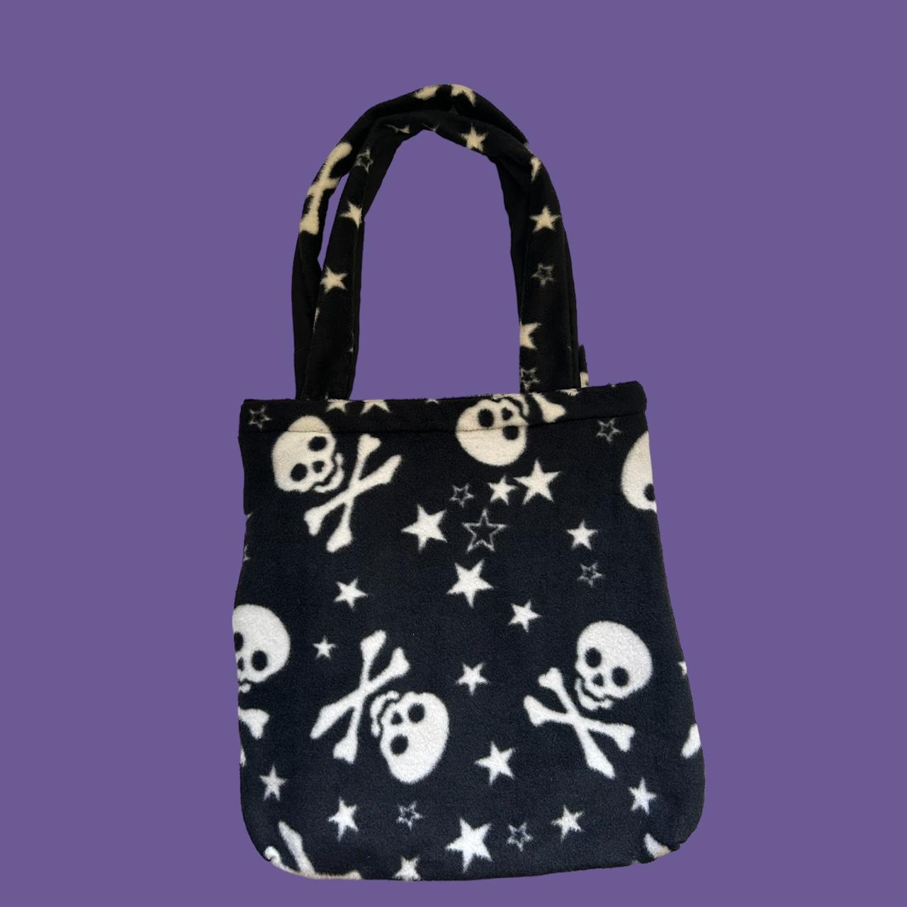 Skull emo grunge totebag Fully lined inside... - Depop