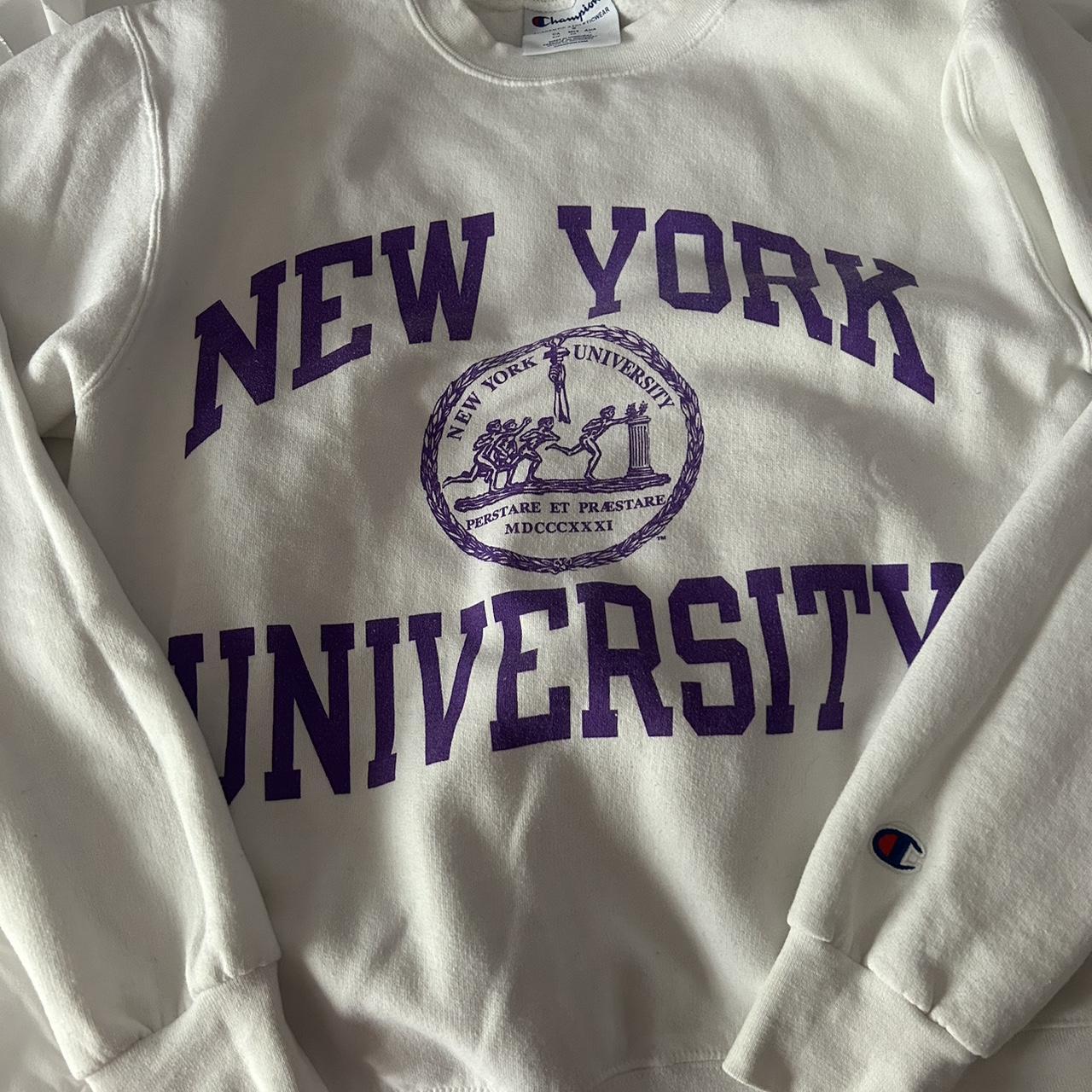 NYU champion crewneck - Depop