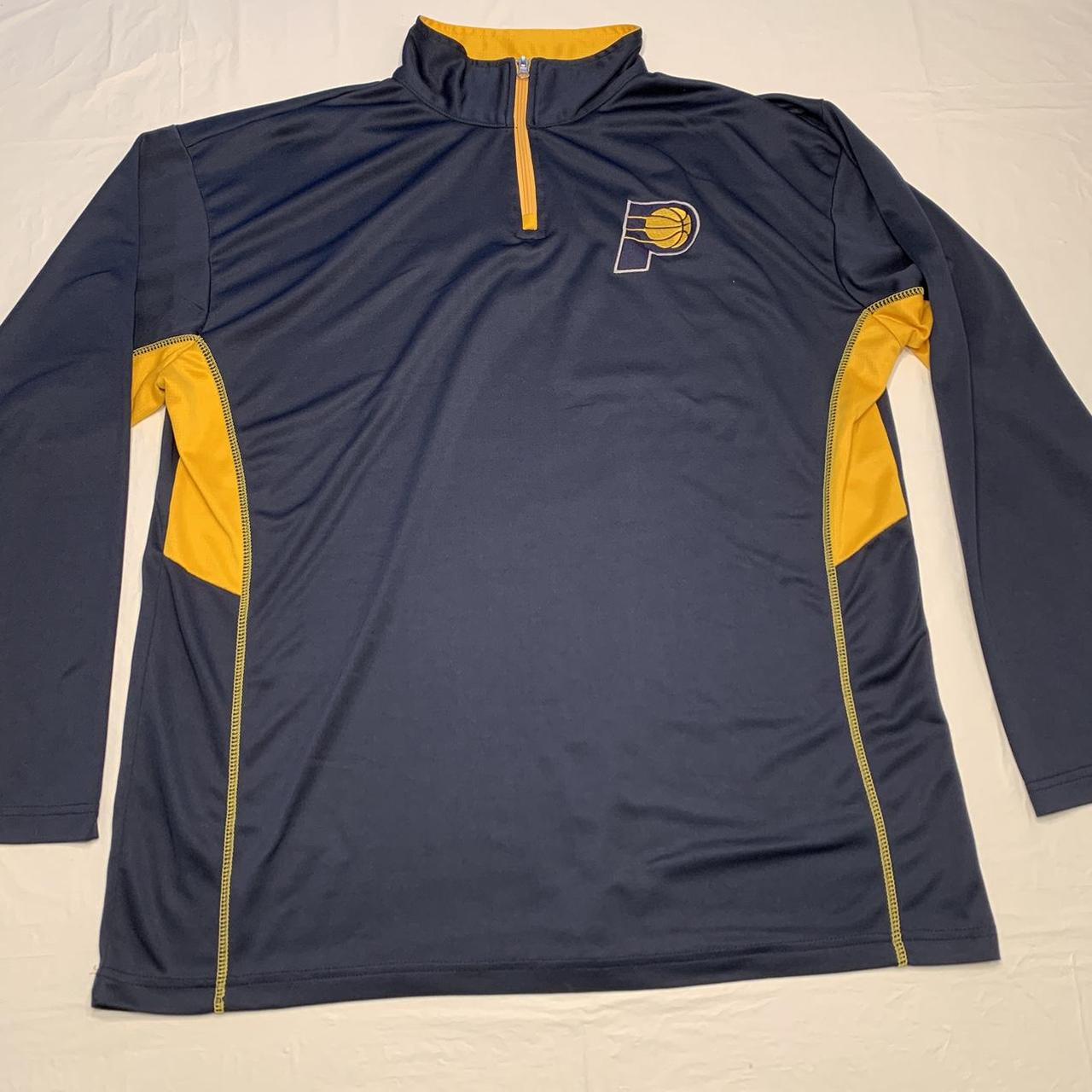 NBA Indiana Pacer Long Sleeve 1/4 Zip Athletic... - Depop