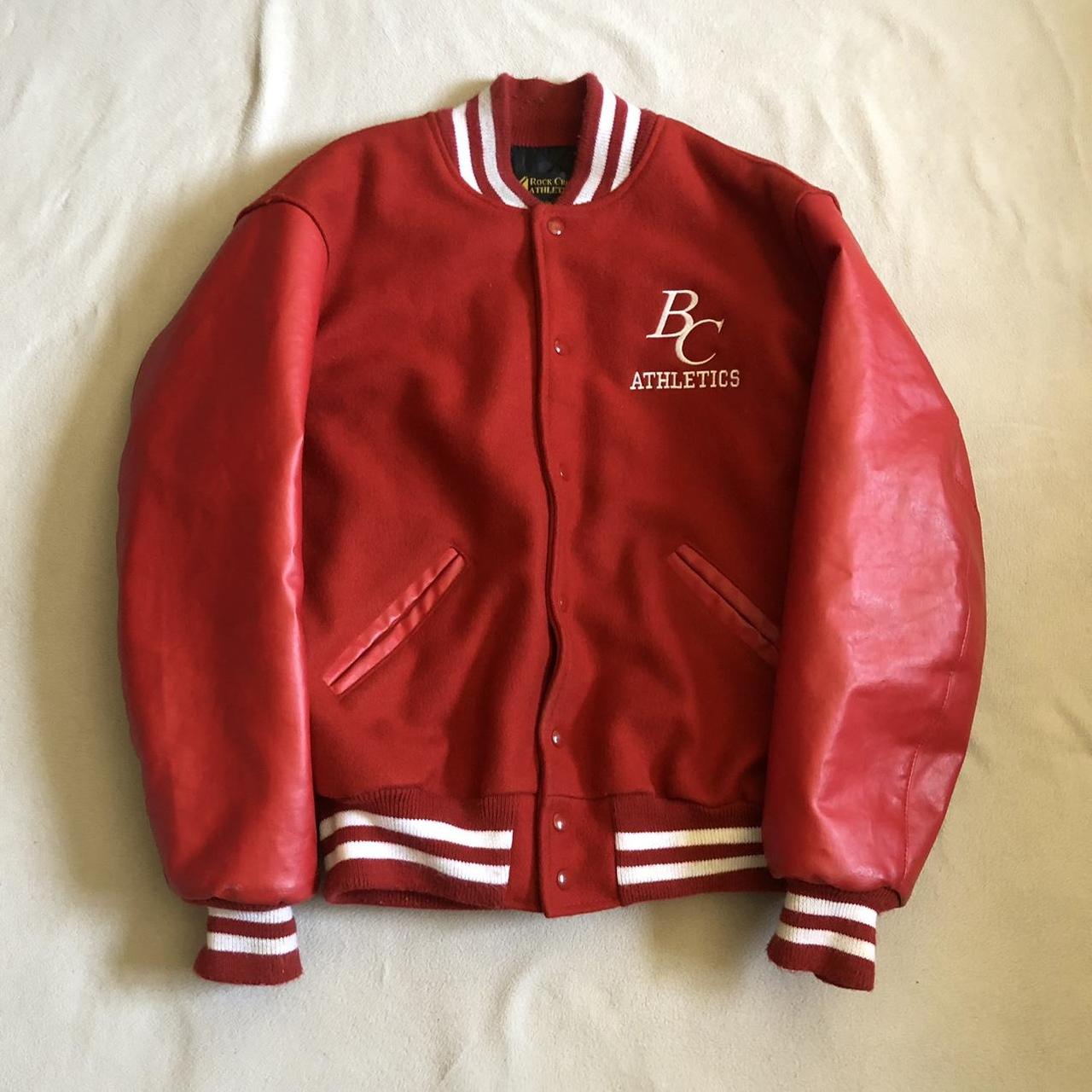 BC Athletes Varsity Jacket, Clean with No holes or... - Depop