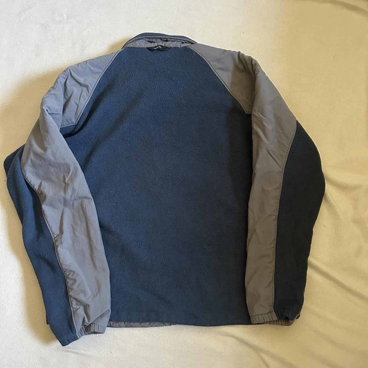 Columbia blue/grey fleece jacket. Clean with no... - Depop