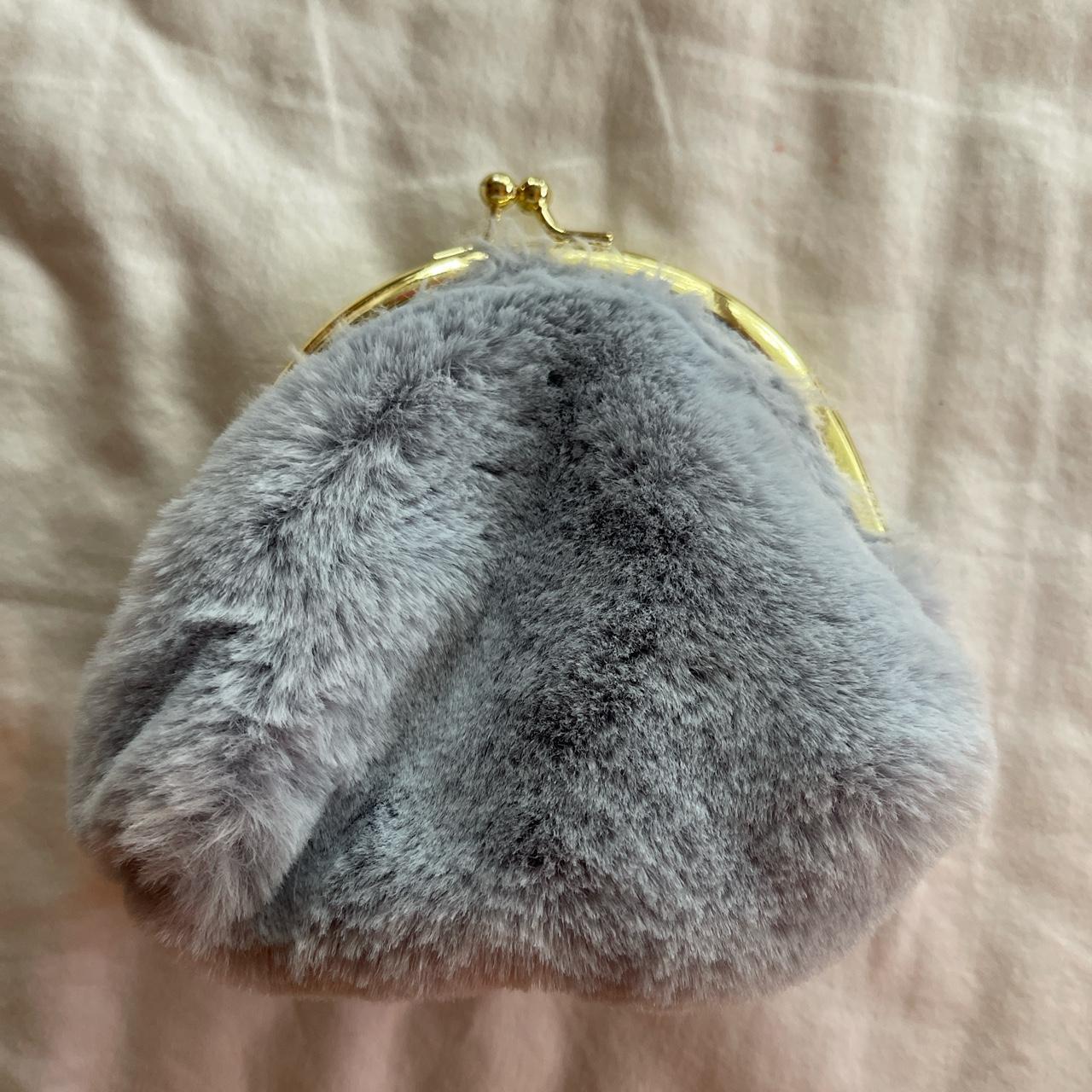 A.n.d e a Fluffy light blue coin purse 👛... - Depop