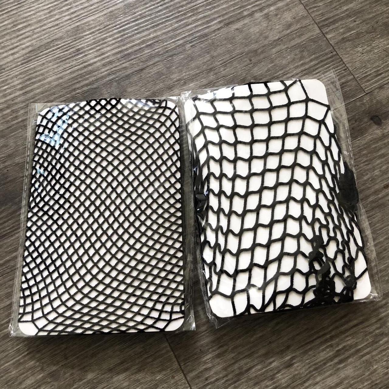 Black Fishnets 2 sets included different size holes,... - Depop