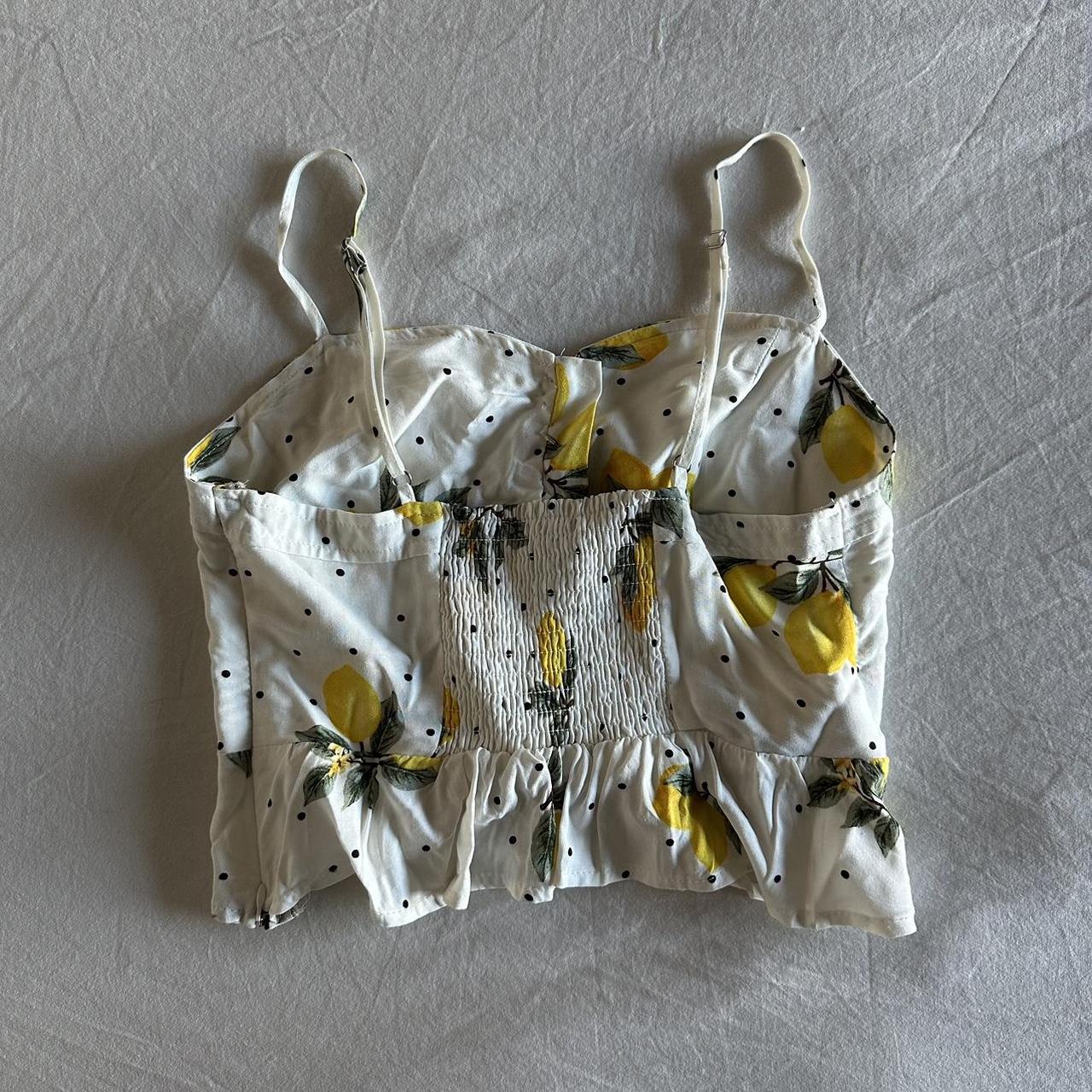 Forever 21 Lemon Set Includes// Top & Wide leg... - Depop