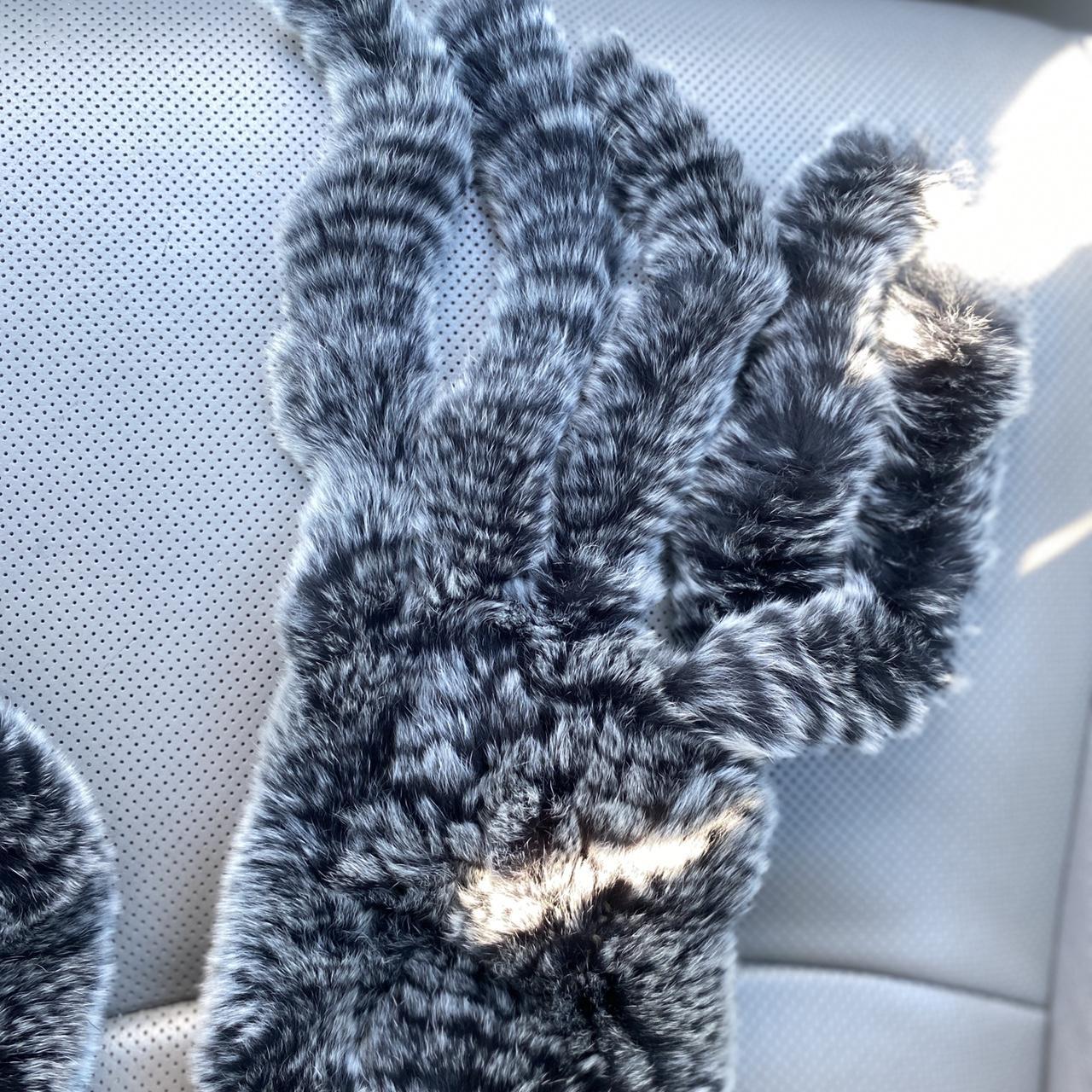 REAL rabbit fur scarf | Got as a gift, but never... - Depop