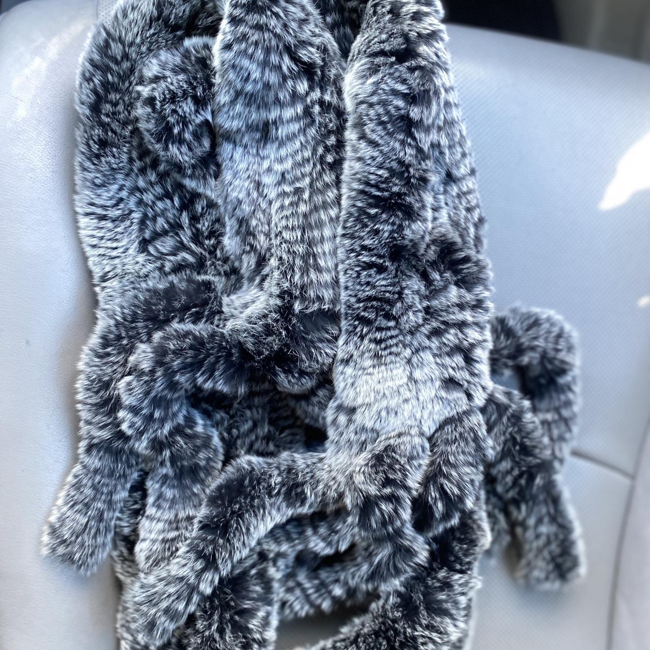REAL rabbit fur scarf | Got as a gift, but never... - Depop