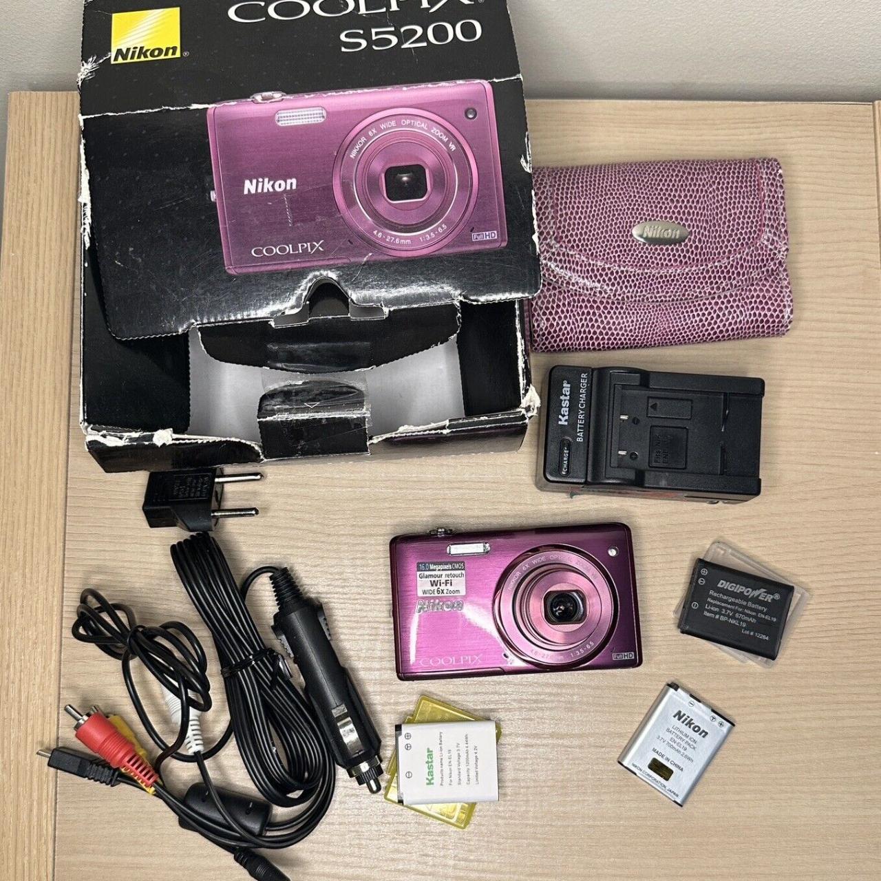 NIKON COOLPIX S5200 DIGITAL CAMERA W/ BA.TTERY &... - Depop NIKON COOLPIX S5200 DIGITAL CAMERA W/ BA.TTERY &... - Depop