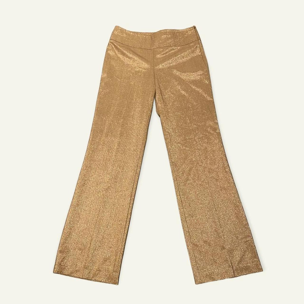 Gold Dress Pants Beautiful shimmery gold... - Depop