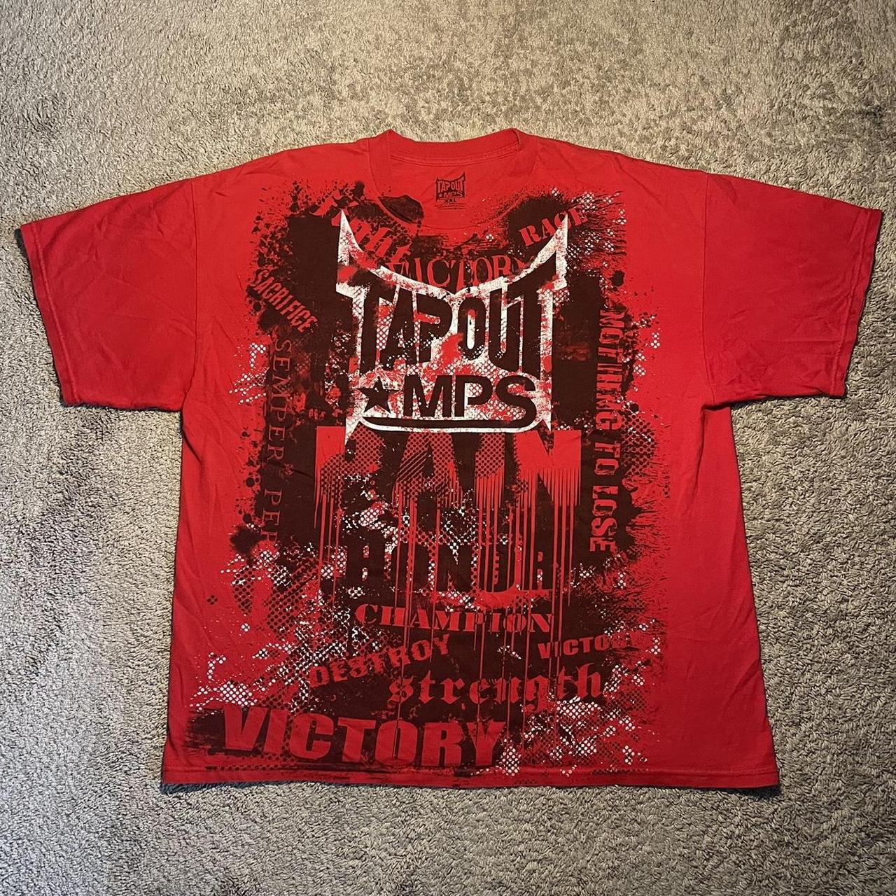 •Y2K Tapout t shirt, dope one of a kind piece with... - Depop