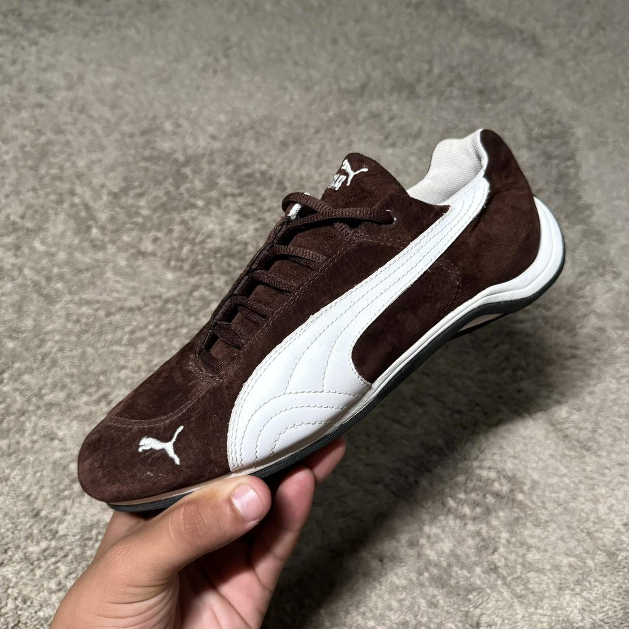 •Vintage Puma brown suede shoes, great quality... - Depop