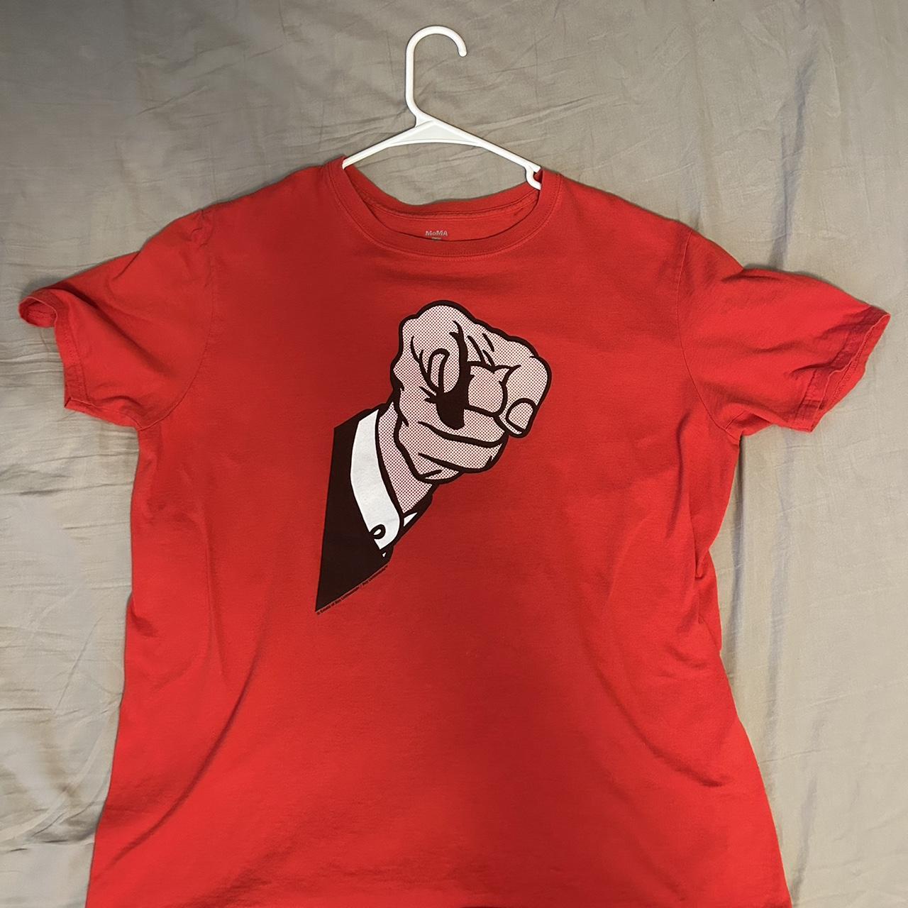 Museum of modern art (MoMA) red graphic tee Great... | Depop