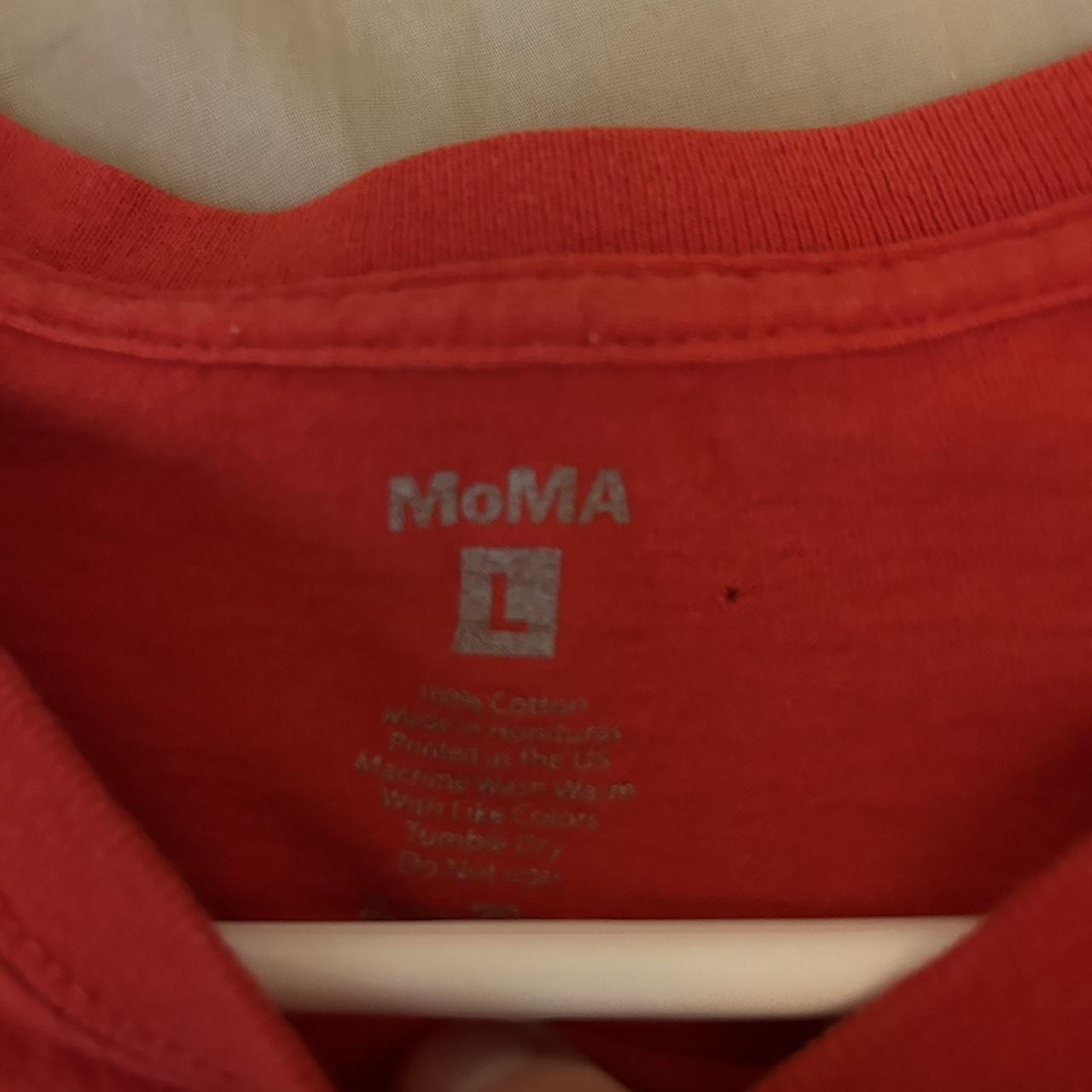 Museum of modern art (MoMA) red graphic tee Great... | Depop