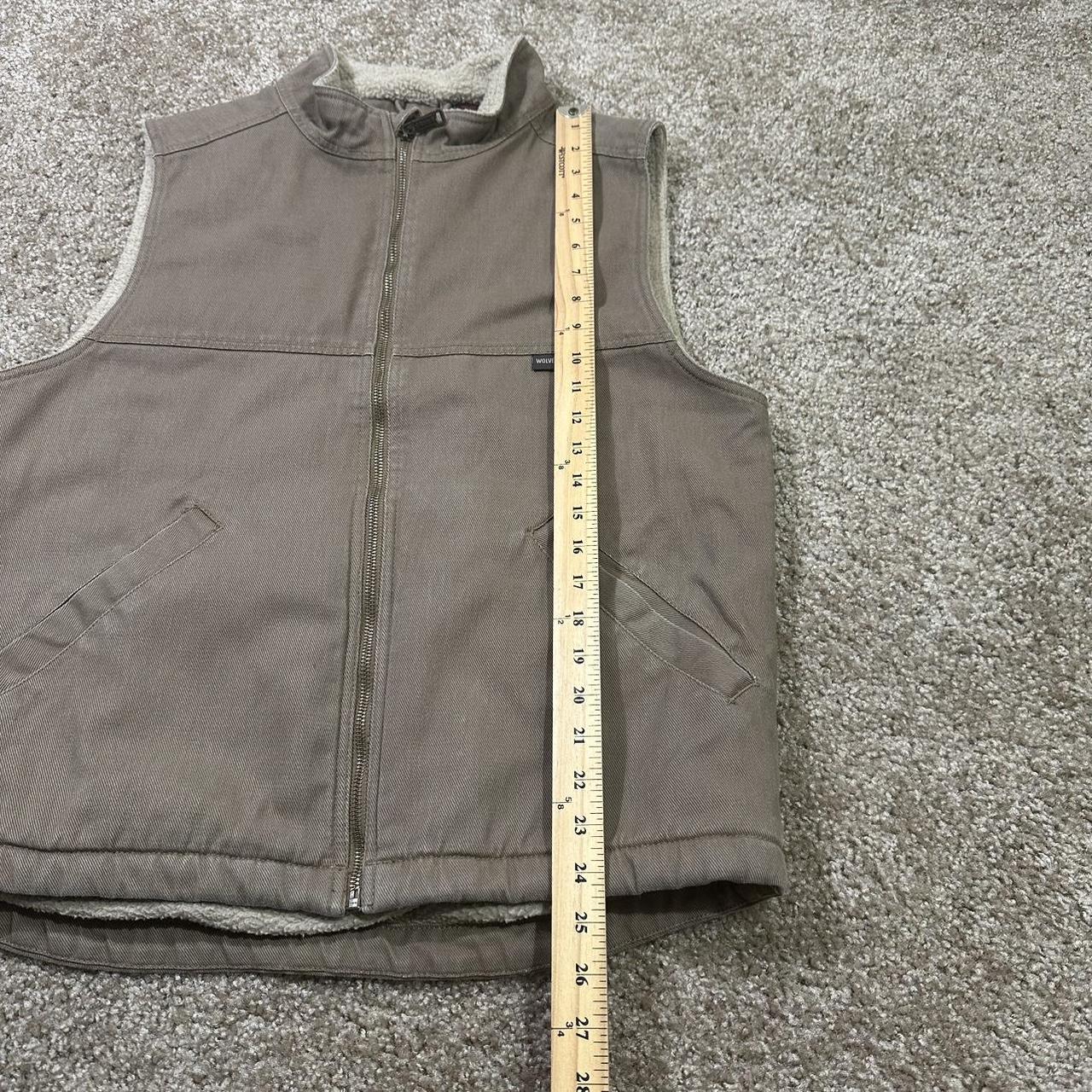 Wolverine Vest Mens Medium Brown Sleeveless Sherpa... - Depop