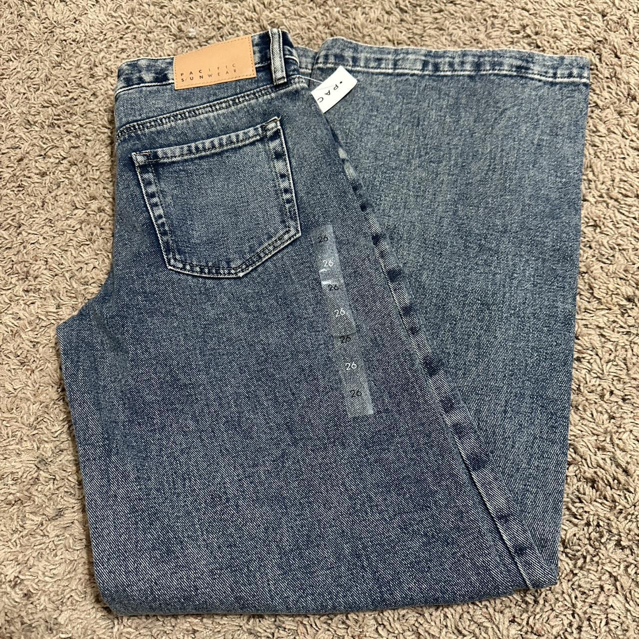 pacsun jeans size 26” Casey Medium Indigo Low Rise... | Depop