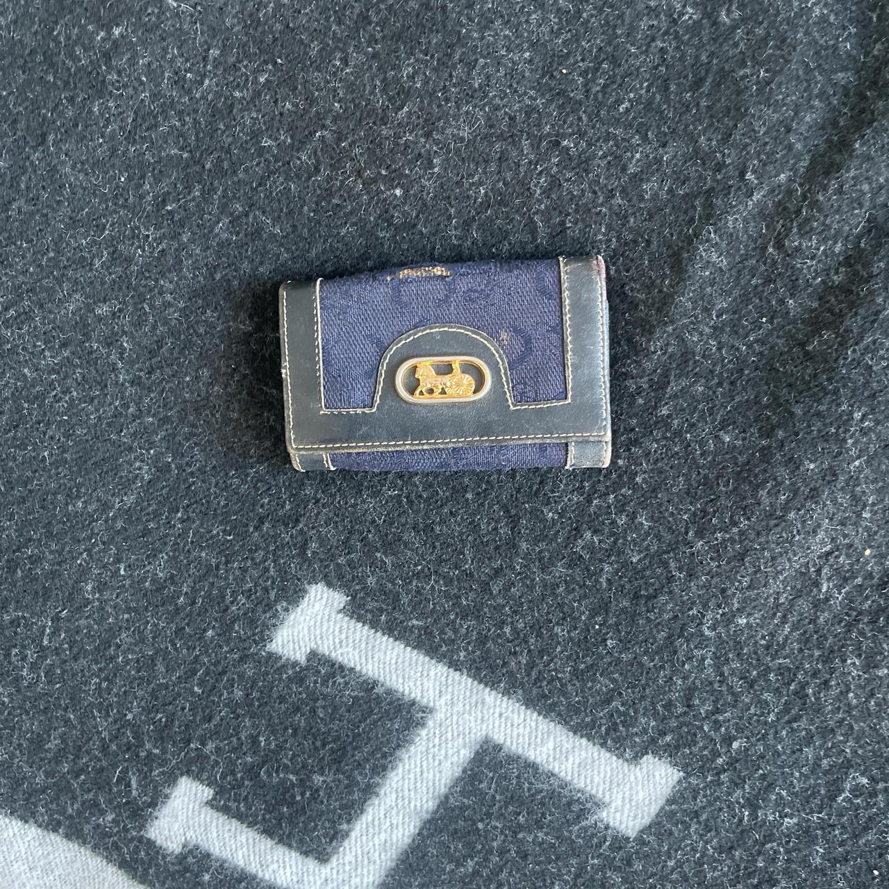 VINTAGE NAVY CELINE KEYHOLDER / WALLET ! 100%... | Depop