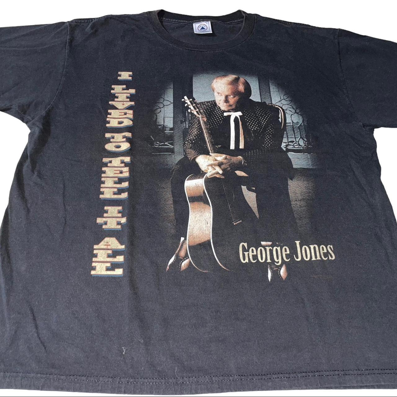 90’s Vintage George Jones Concert T-shirt. - Depop