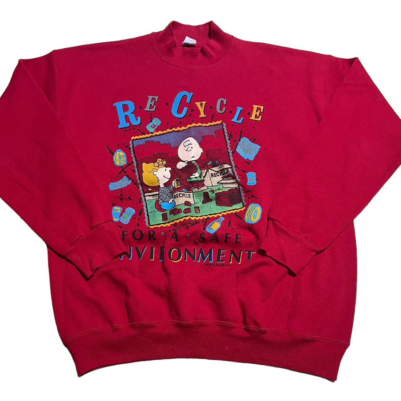 Vintage 1980s Cyber Charlie Brown Recycling For The... - Depop