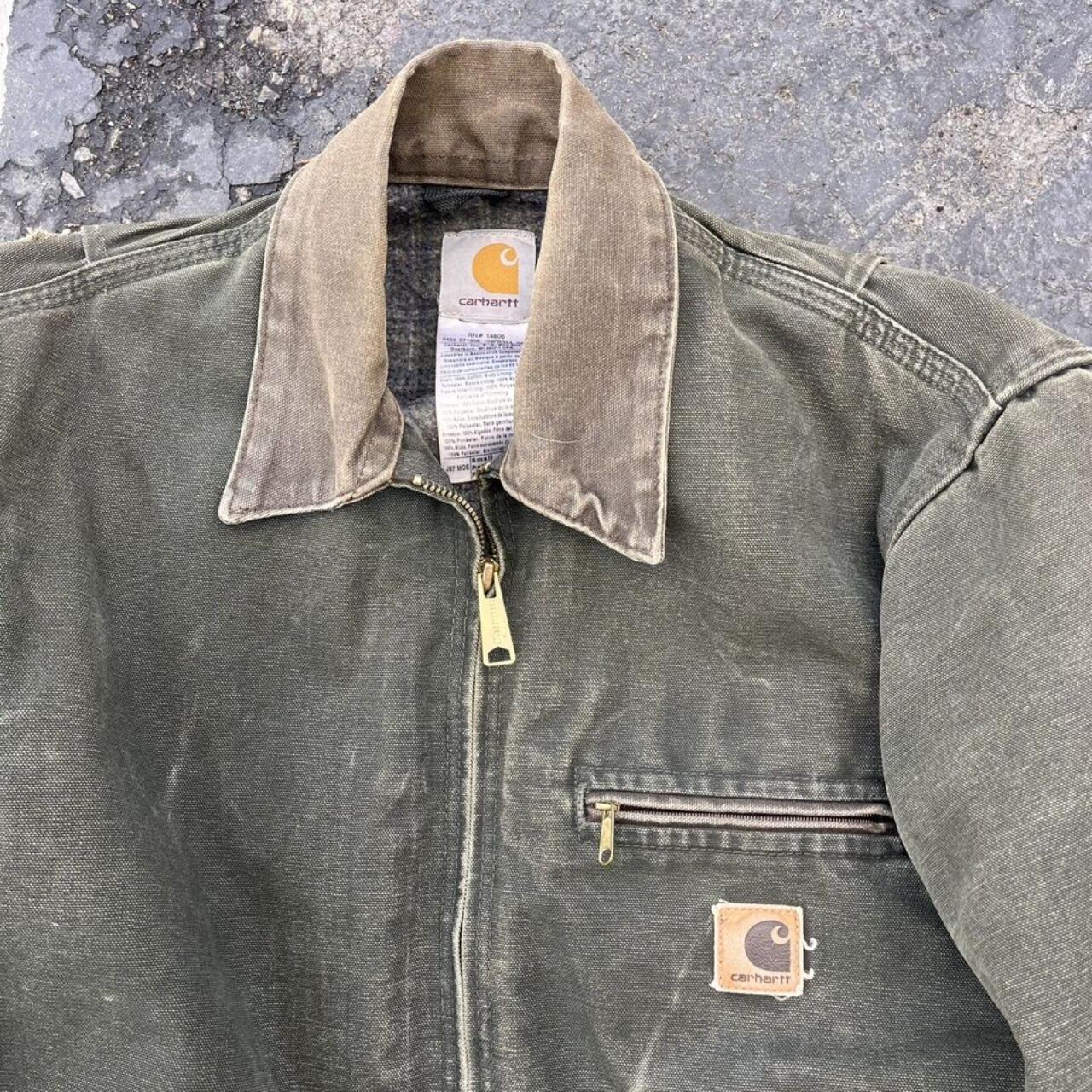 Carhartt Detroit Jacket Blanket Lined Mens Small J97... - Depop