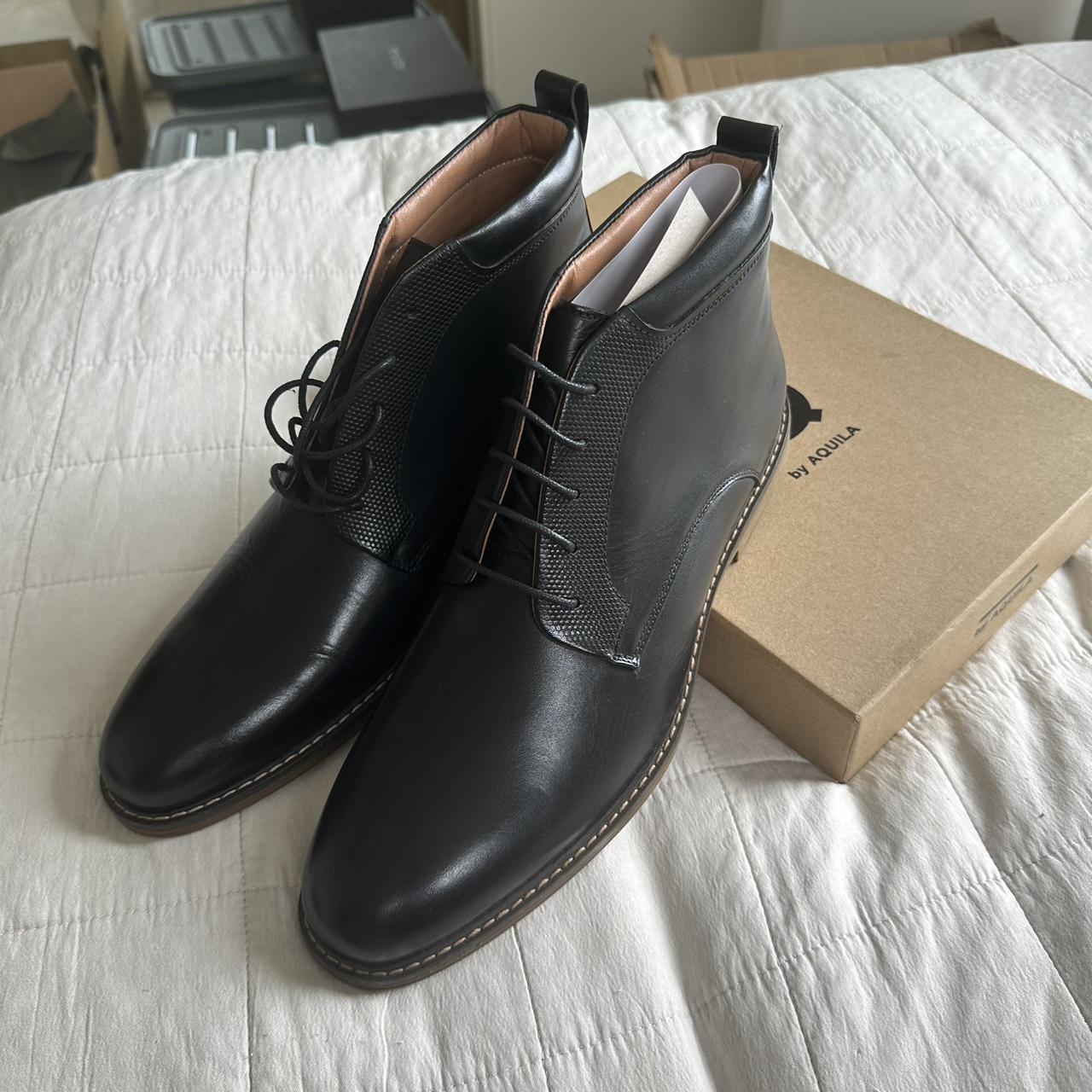 Aquila Tillman Black Men’s Boots Size 45, never worn - Depop