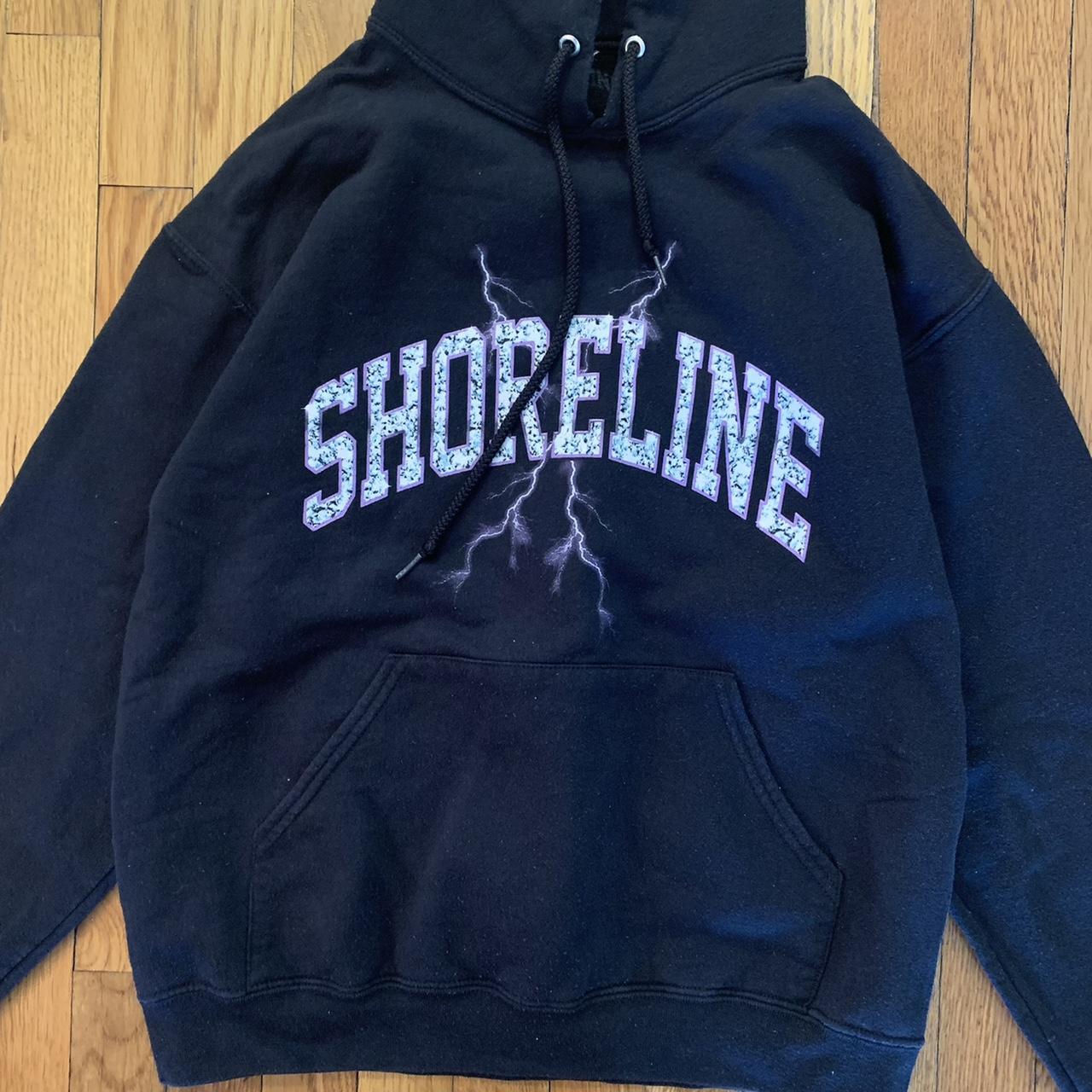 Shoreline Mafia - Purple Lightning Strike Hoodie... - Depop