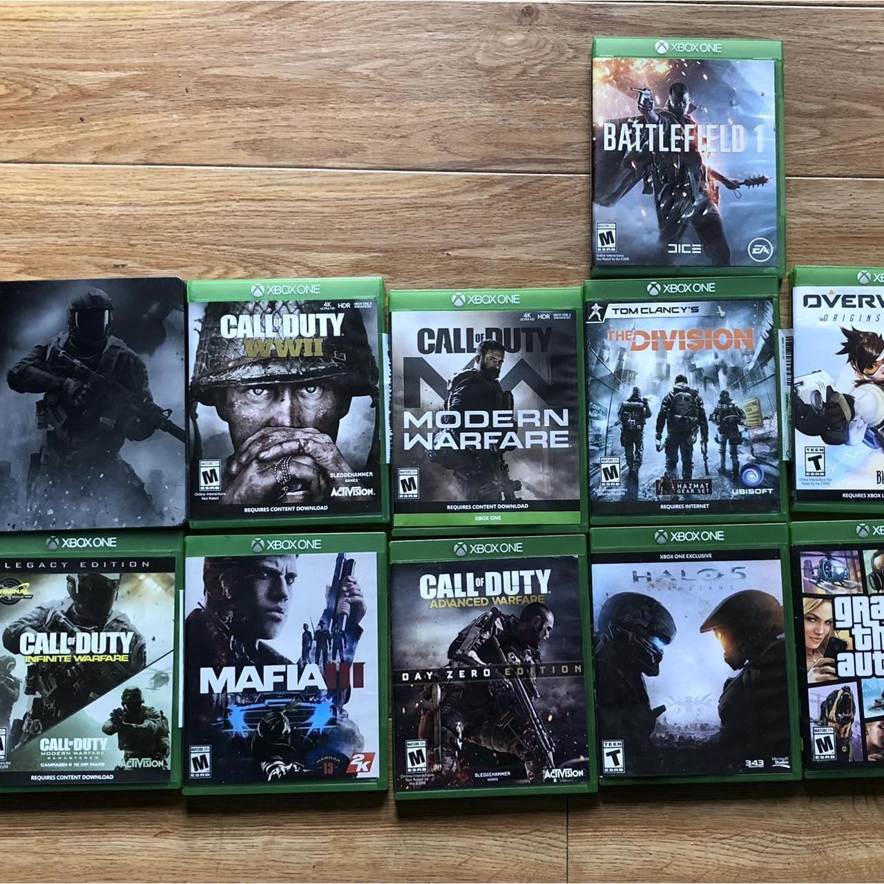 Xbox one games bundle 8 Xbox one games in case... - Depop