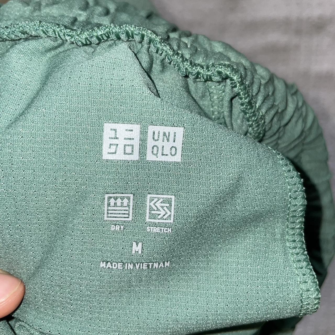 Uniqlo active shorts Safe green, excellent... - Depop