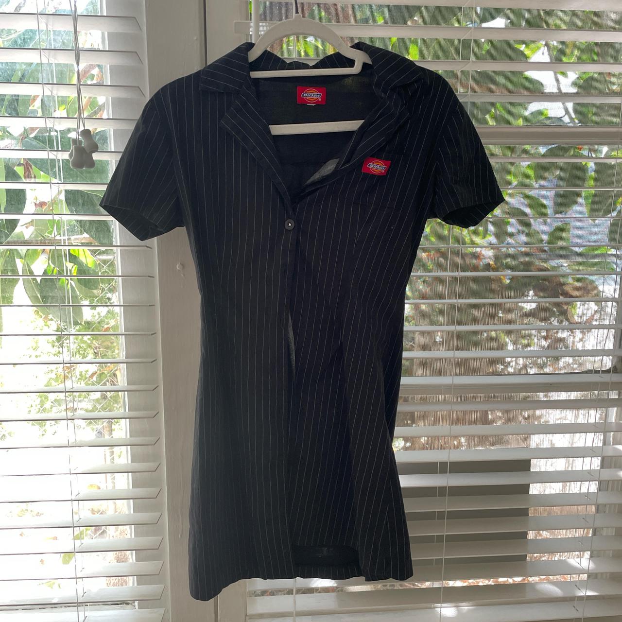 DICKIES BUTTON UP DRESS - Depop