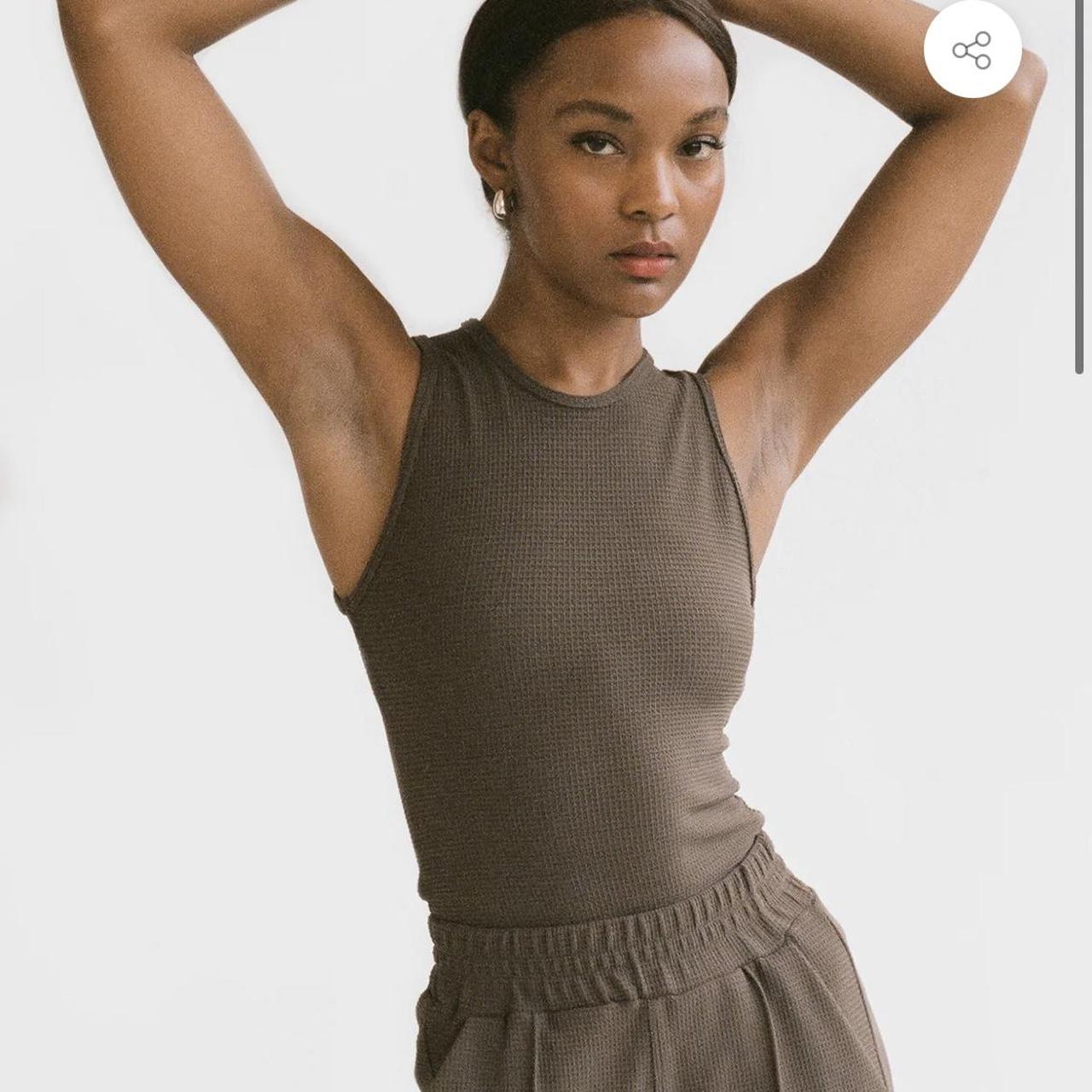 Gil Rodriguez Women's Brown and Khaki Vest | Depop