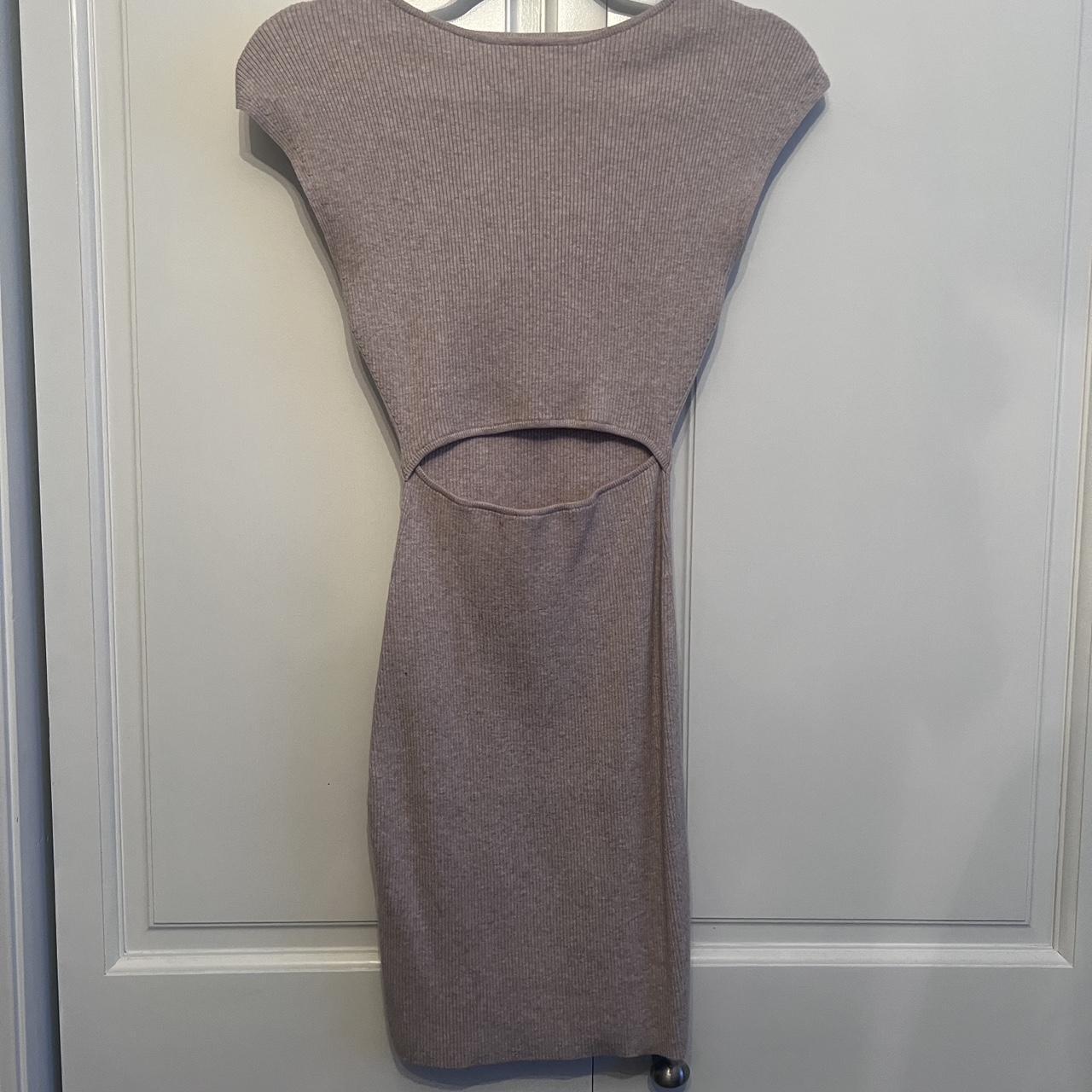 wilfred free beige cut out high neck dress!! good... - Depop