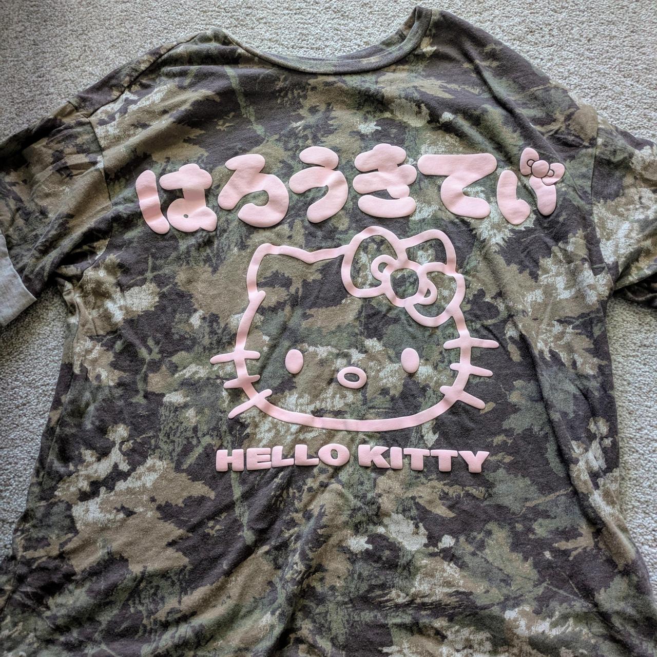 Hello Kitty camo tee #kawaii | Depop