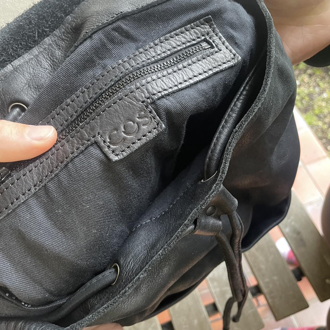 COS real leather backpack - Depop