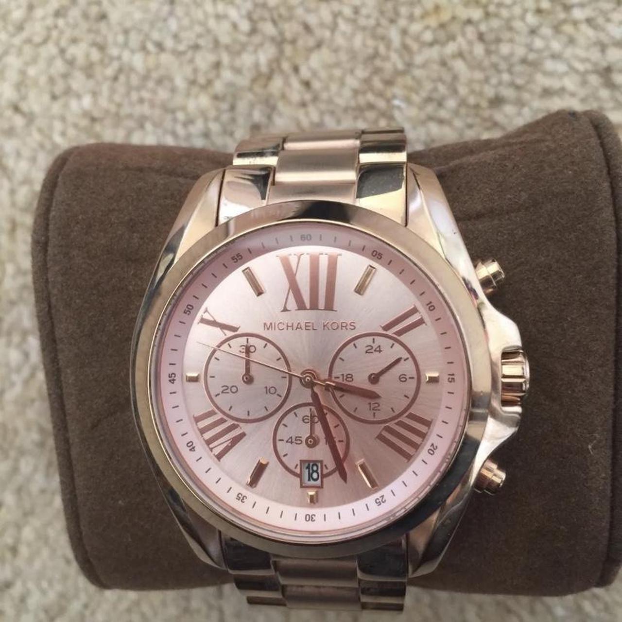 MICHAEL KORS ROSE GOLD WATCH worn a few times but v... - Depop
