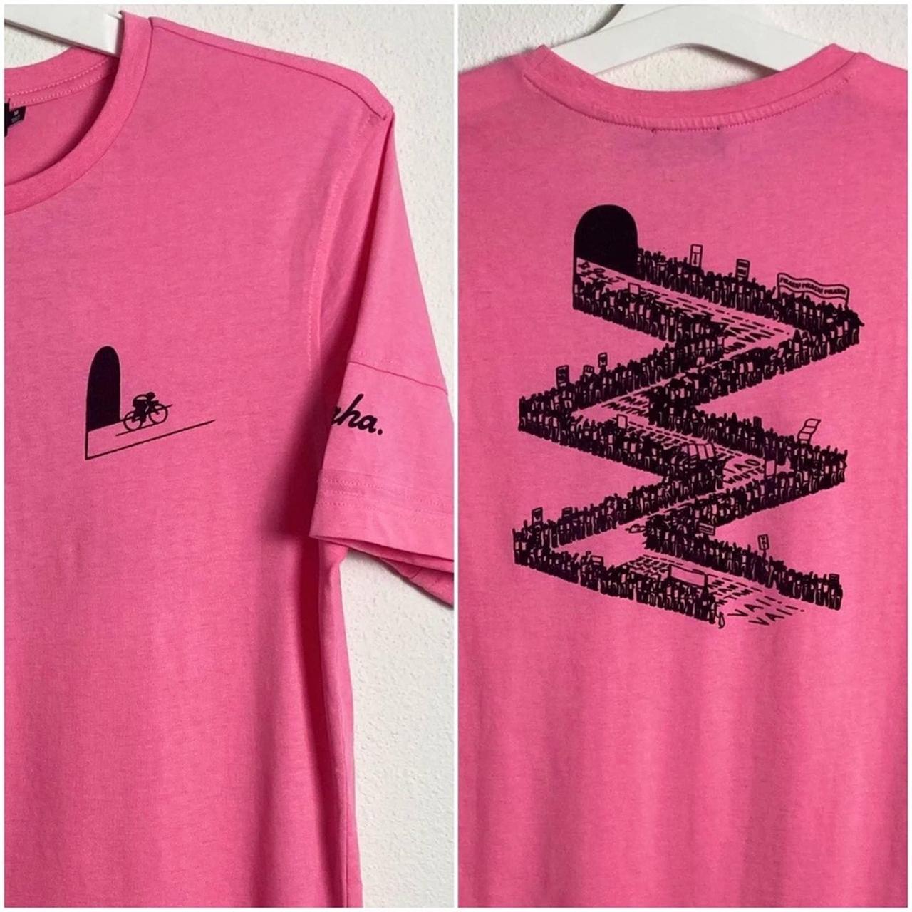 Rapha pink graphic short sleeve tee shirt Made in... - Depop