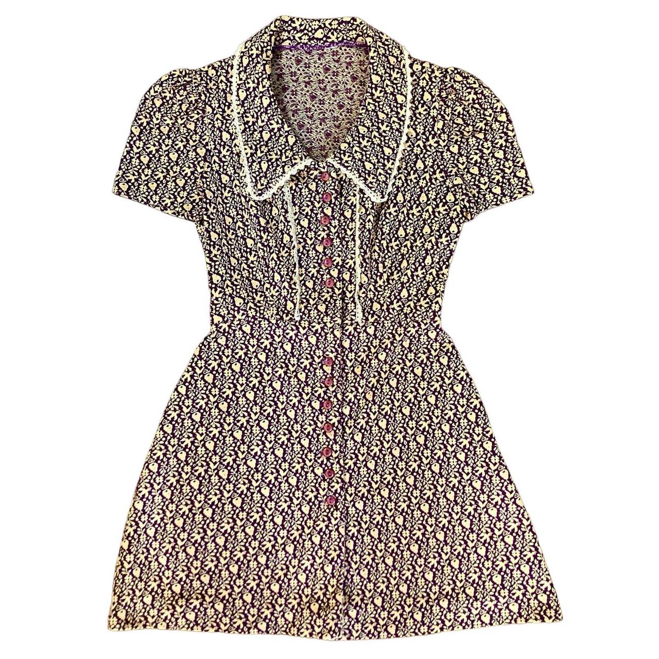 Vintage 60s / 70s Mini Dress Go Go Twiggy Groupie... - Depop