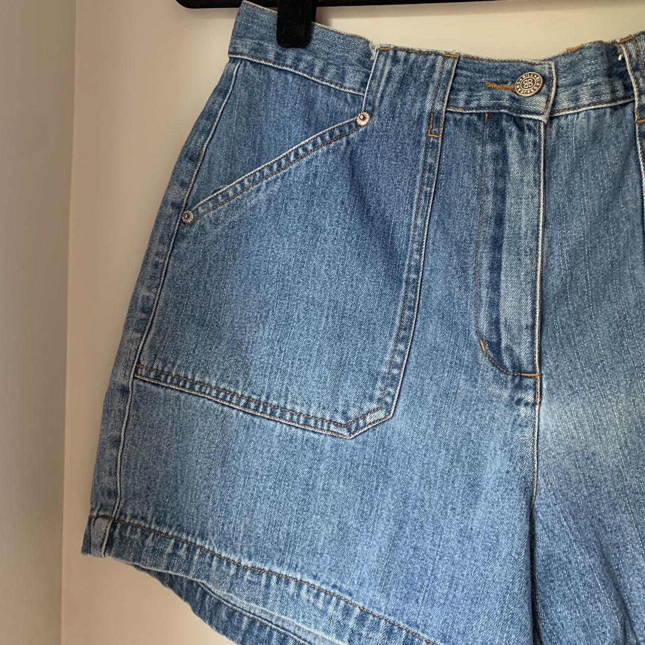Vintage Bill Blass Denim Jean Shorts Front Cargo Depop