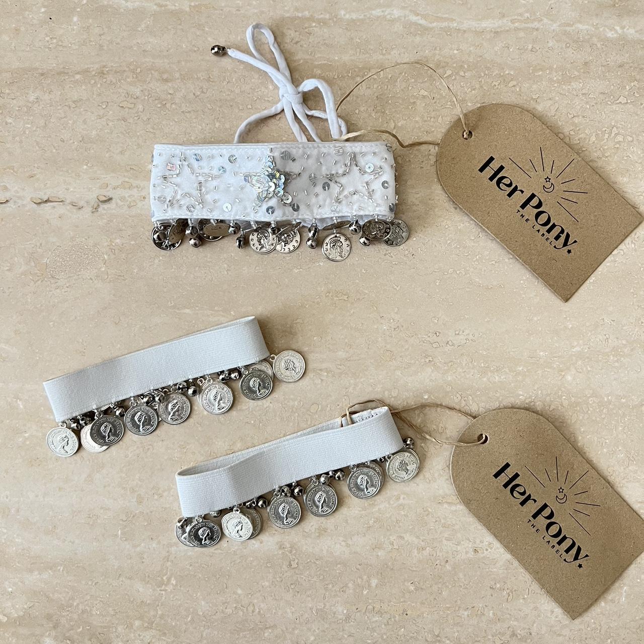 Her Pony the Label white & silver jingle set Set... - Depop