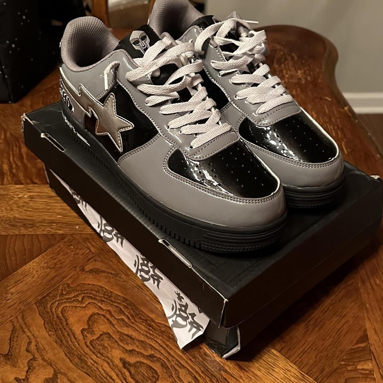 Bape Bapesta x MF Doom great condition good price... - Depop