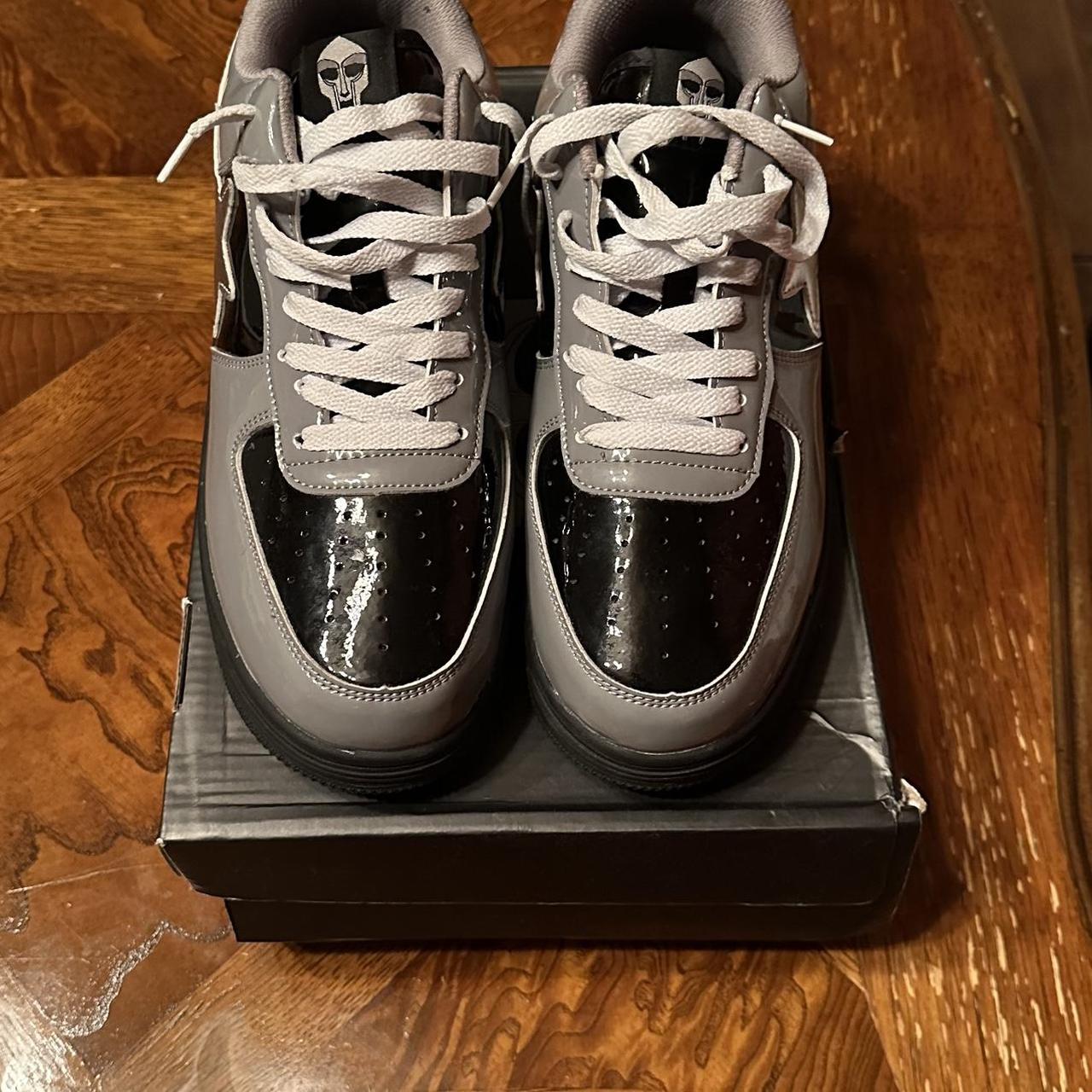 Bape Bapesta x MF Doom great condition good price... - Depop