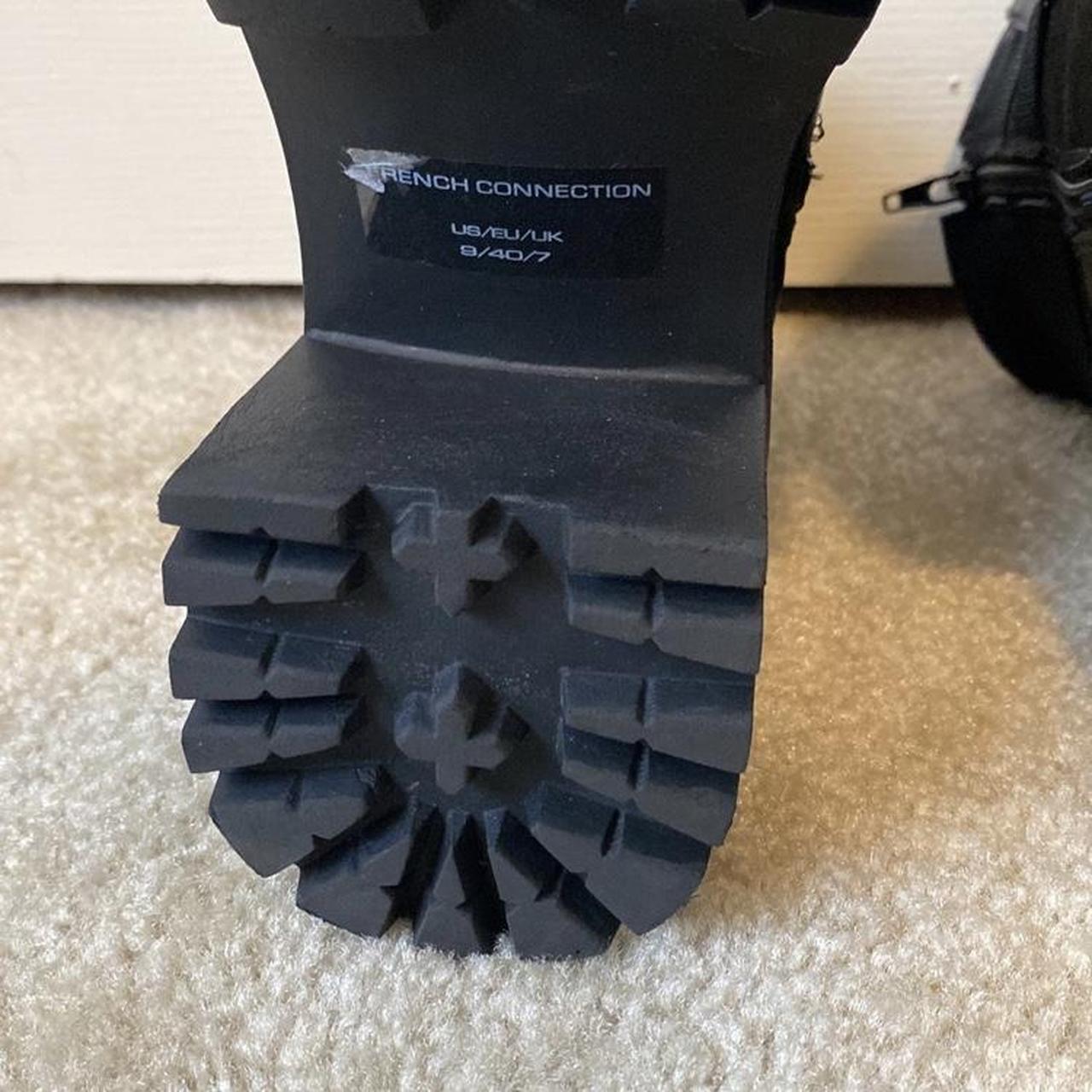 Womens French Connection Chunky Platform Combat... - Depop