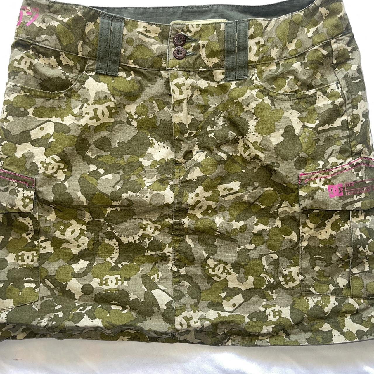 DC camo mini skirt Super cute just too big on me,... - Depop