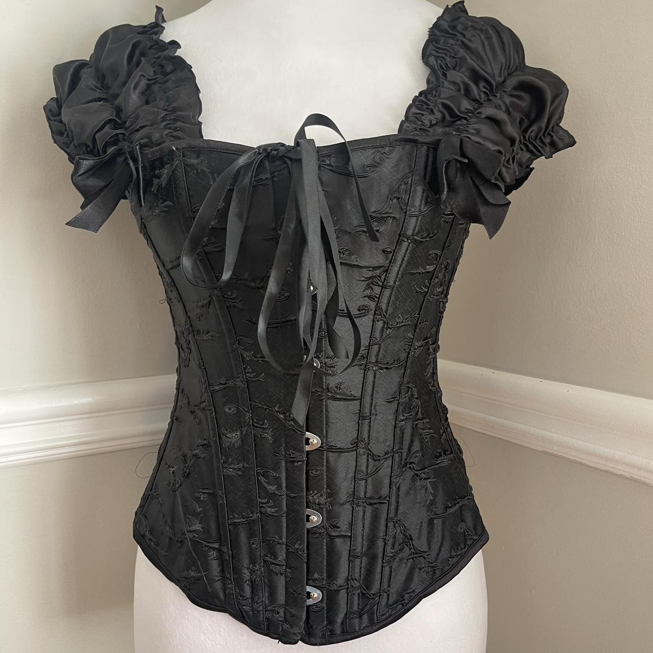 Black corset Fits size xs-a - Depop