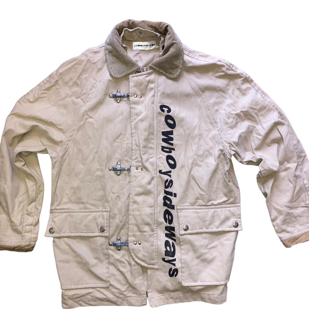 Fire jacket from cowboysideways, Canvas overcoat... - Depop