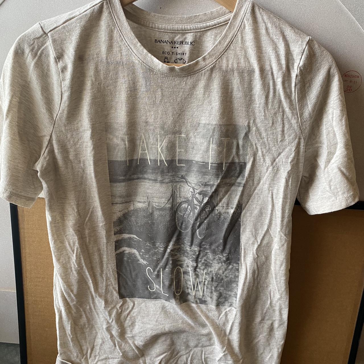 Women’s cream color t-shirt. Banana... - Depop