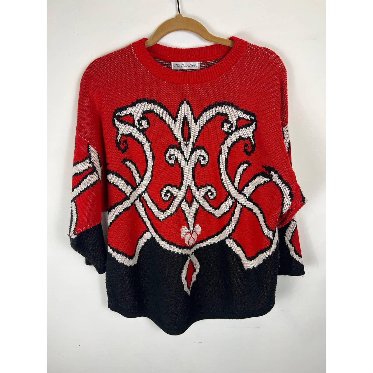 Versatile, Stylish and Avante Garde Vtg Sweater -... - Depop