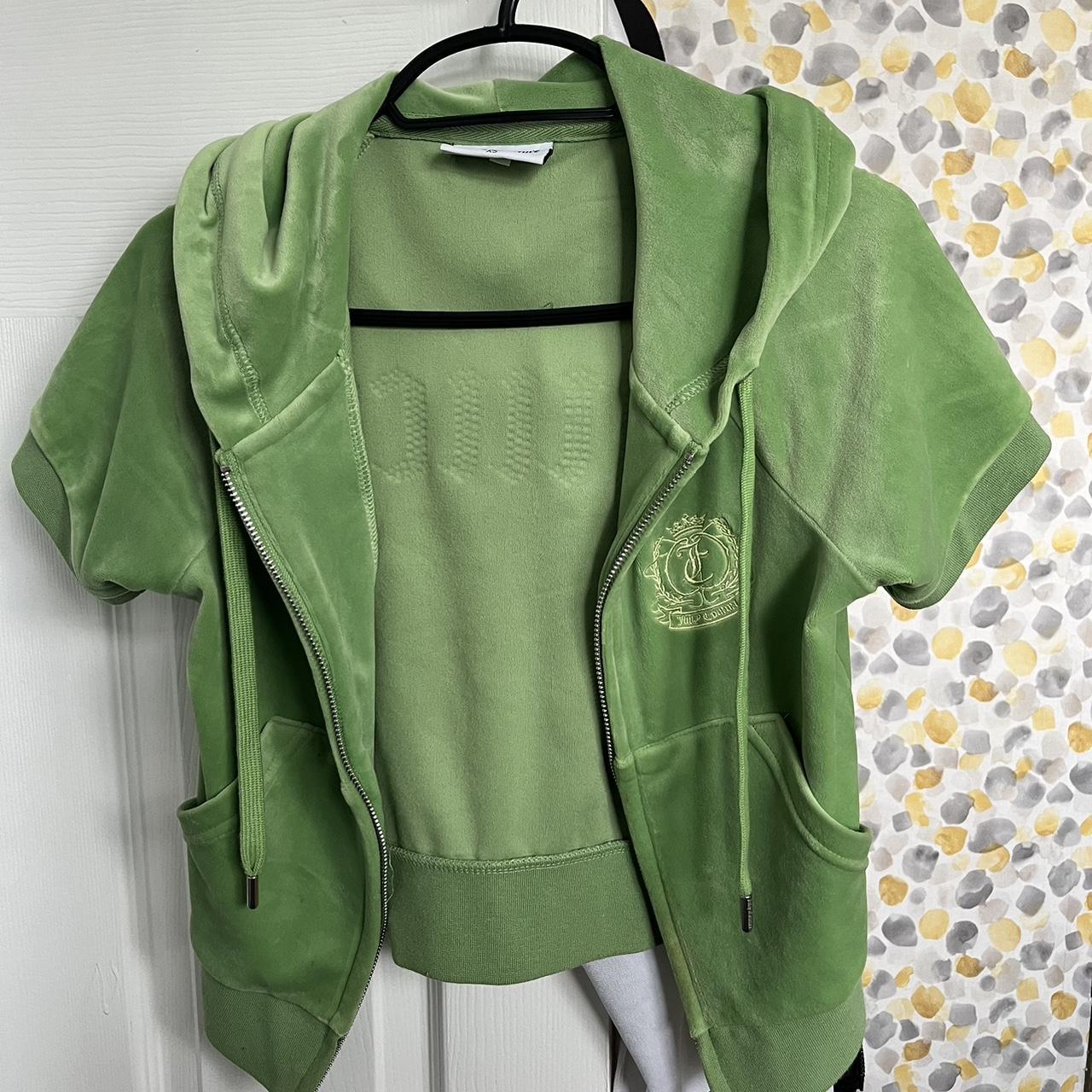 Juicy couture jacket Green Short sleeved Perfect... - Depop