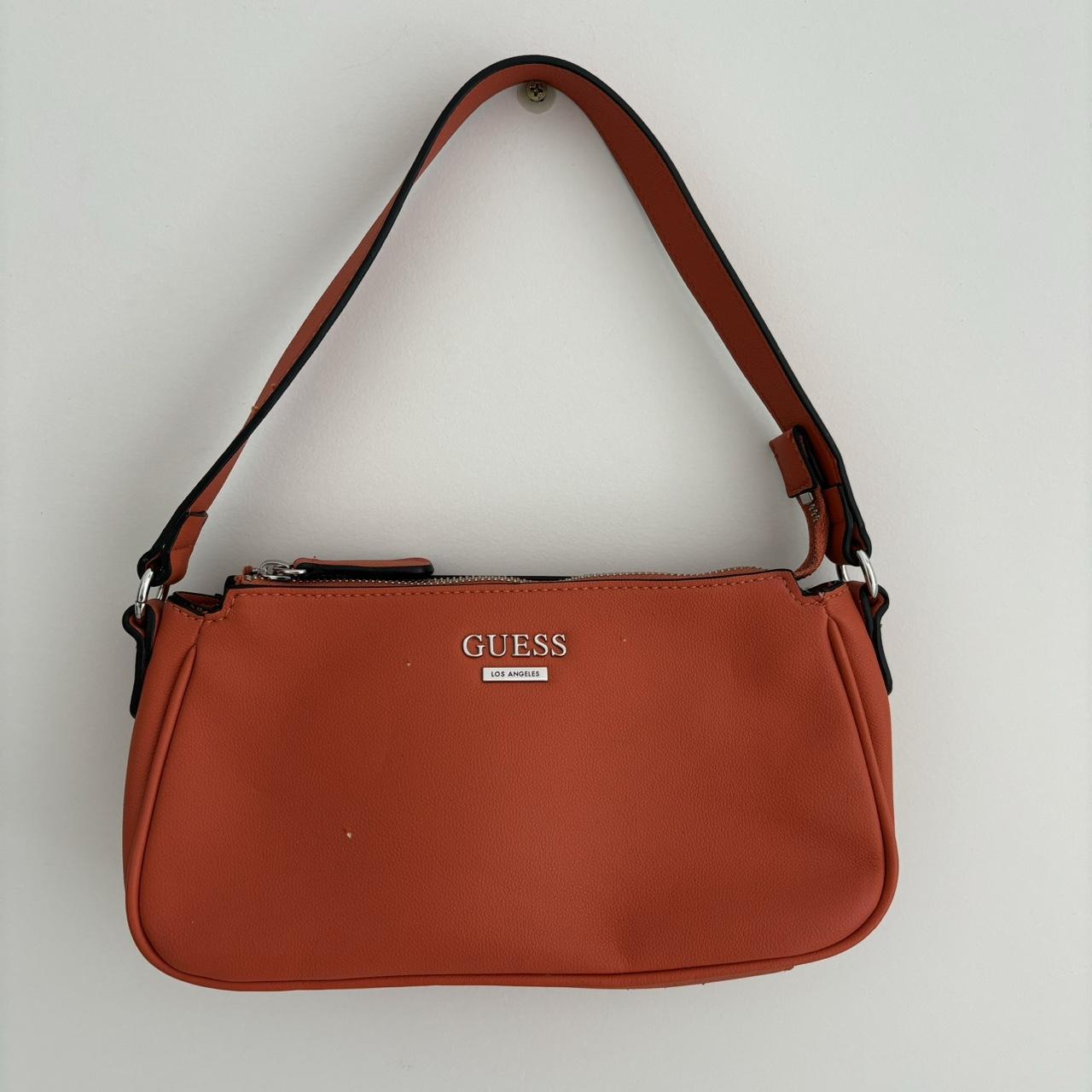 Guess Orange Shoulder Bag. A few scratches as shown... - Depop