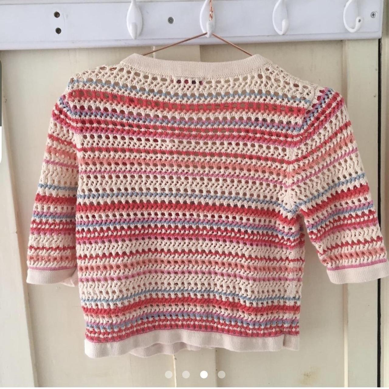 Monsoon fusion crochet cardigan 3/4 length sleeves... - Depop